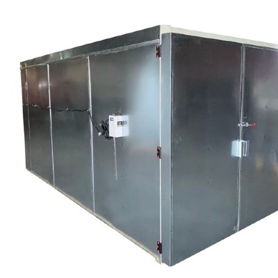8' X 8' X 25' Gas Powder Coat Curing Oven - Welded Tube Steel Frame