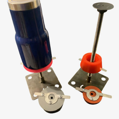 Single Cup Wheel Coating Stand for Powder Coating | Creative Coating ...